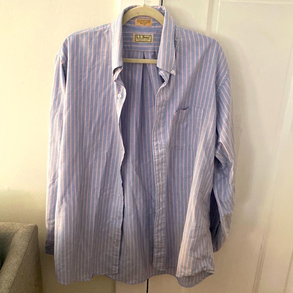 L.L. Bean | Shirts | Vintage Ll Bean Mens Button Down Shirt Made In Usa ...